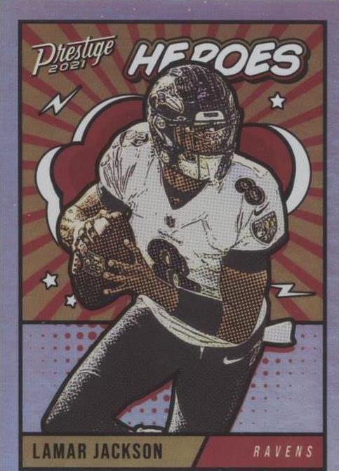 2021 Panini Prestige - Heroes Lamar Jackson #HE-2 for sale online | eBay UK