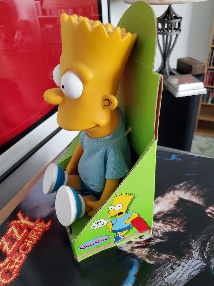 Simpsons Vintage 1990 The Simpsons BART SIMPSON Vinyl Doll Plush | eBay