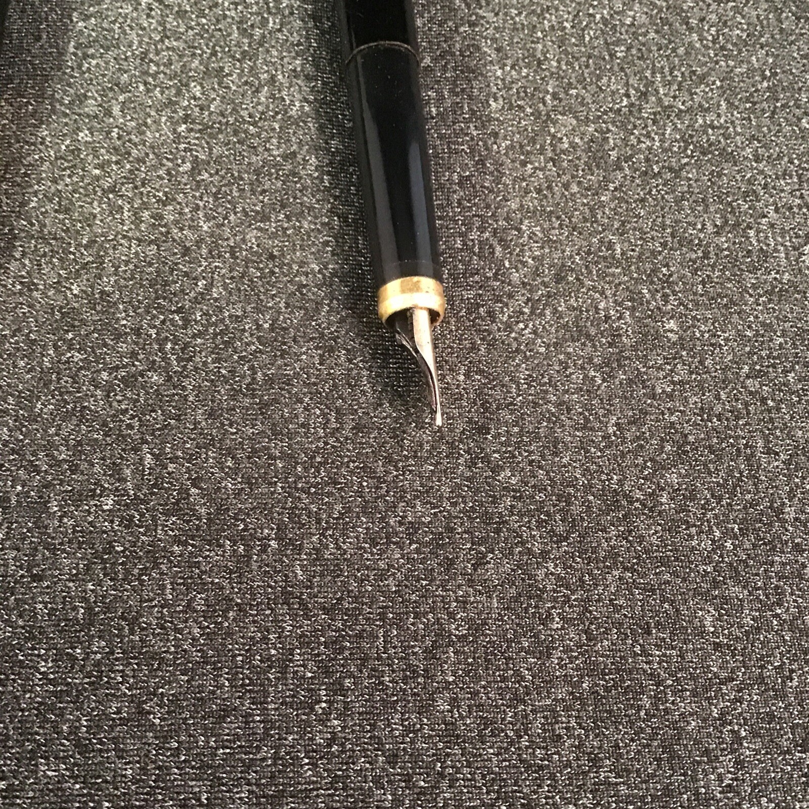 Vintage Ronson Ball Point Pen and Fountain Pen Set Black & Gold Plus ...