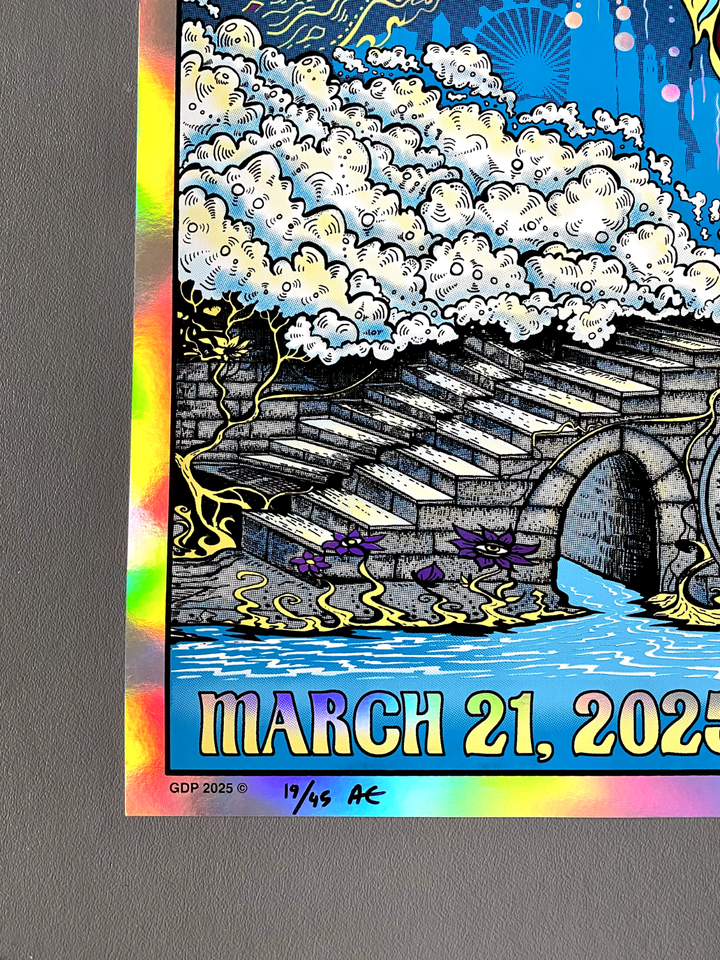 *FOIL* Dead & Company Sphere Poster AE S/N x/45 Mike Dubois March 21 ...