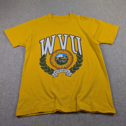 Vintage West Virginia University WVU Single Stitch T-Shirt Size M ...