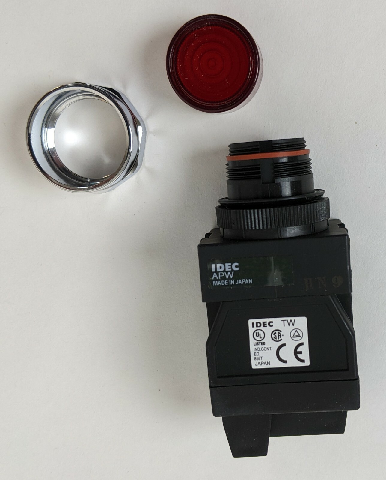 5 IDEC Pilot Light Panel Mount Red LED 22mm TW Series Round Flat 480V ...