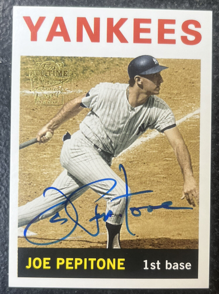 JOE PEPITONE 2005 Topps All-Time Fan Favorites Baseball Card #FFA-JPE ...