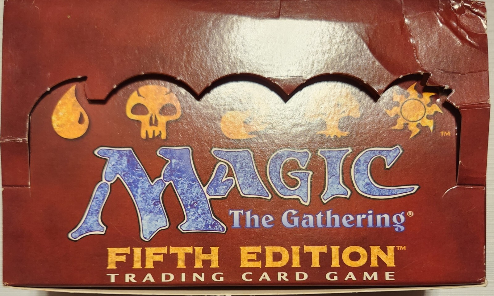 MTG: 5TH EDITION Booster Pack display box; moderate wear, NO CARDS ...