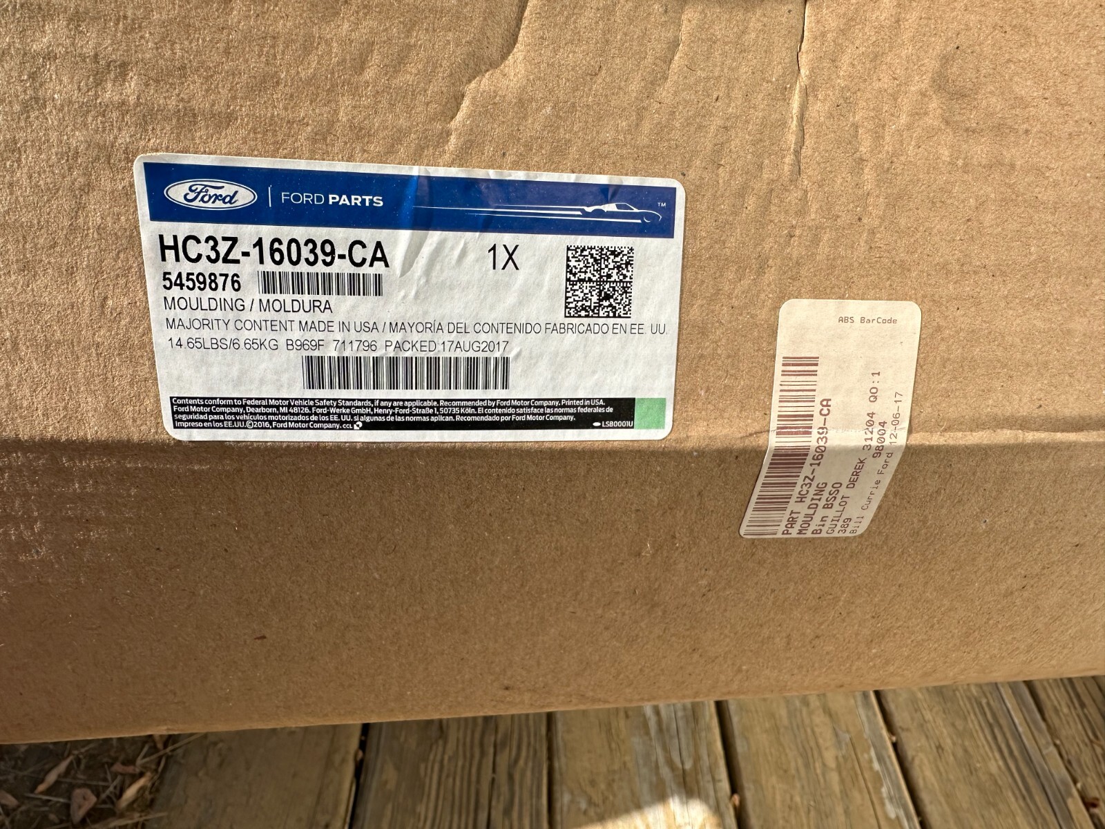 Ford OEM NOS HC3Z-16039-CA Driver Side Fender Flare 2017-2022 F-350 ...