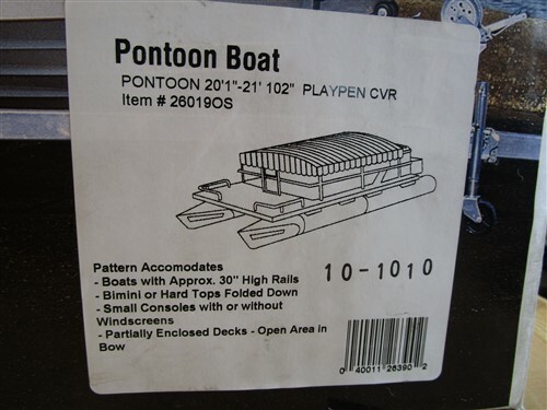 TAYLOR MADE 26019OS UNIVERSAL PONTOON PLAYPEN TRAVEL COVER 20' 1" - 21 ...
