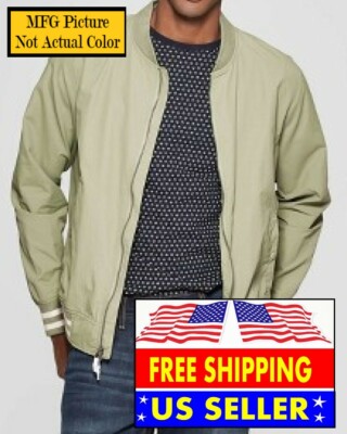 MENS SIZE S GOODFELLOW & CO. LIGHTWEIGHT BOMBER JACKET, LIGHT GREEN | eBay