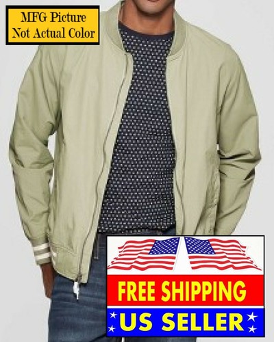 MENS SIZE S GOODFELLOW & CO. LIGHTWEIGHT BOMBER JACKET, LIGHT GREEN | eBay