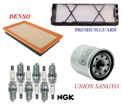 Tune Up Kit Air Cabin Oil Filters Spark Plug For NISSAN MAXIMA V6 3.0L ...