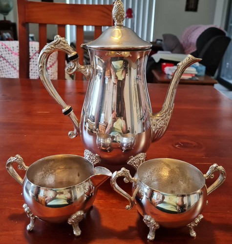 VINTAGE RANLEIGH SILVER PLATED 3 PIECE TEA/COFFEE SET | eBay
