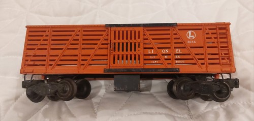 Lionel No 3656 Post War Operating Cattle Car Bice Rare Vintage ...