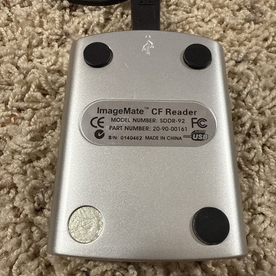 Sandisk ImageMate CF Reader Model SDDR-92 with Cable IBM Microdrive ...