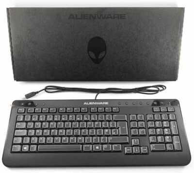 Dell Alienware Wired Mulitmedia Desktop Keyboard DCHF6 UK QWERTY Layout ...