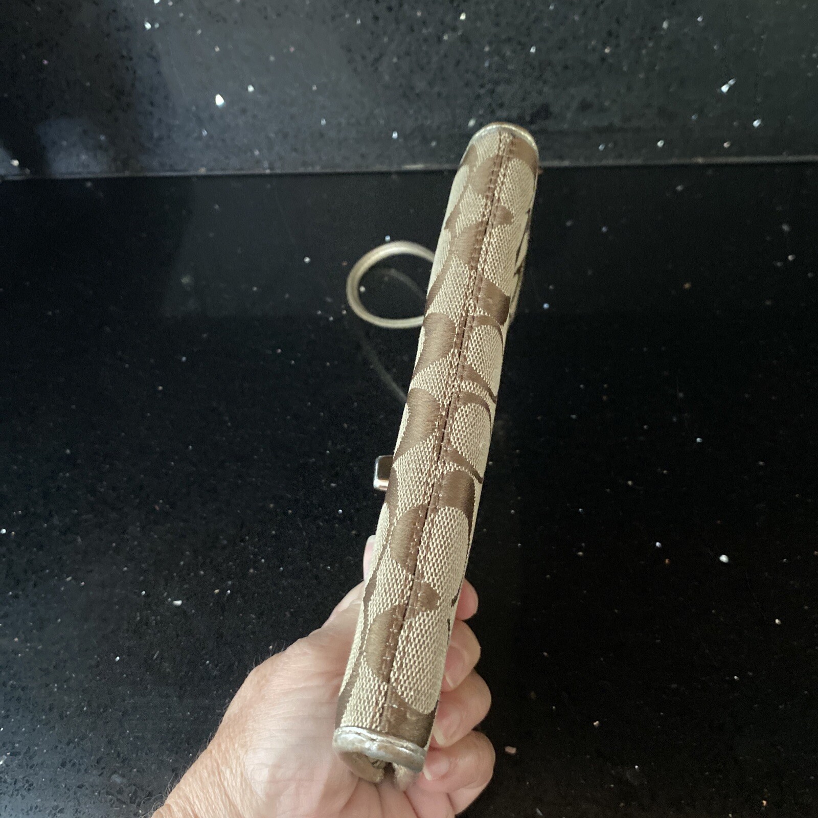 Coach Penelope Zippy Turnlock Signature Wallet/Wristl… - Gem