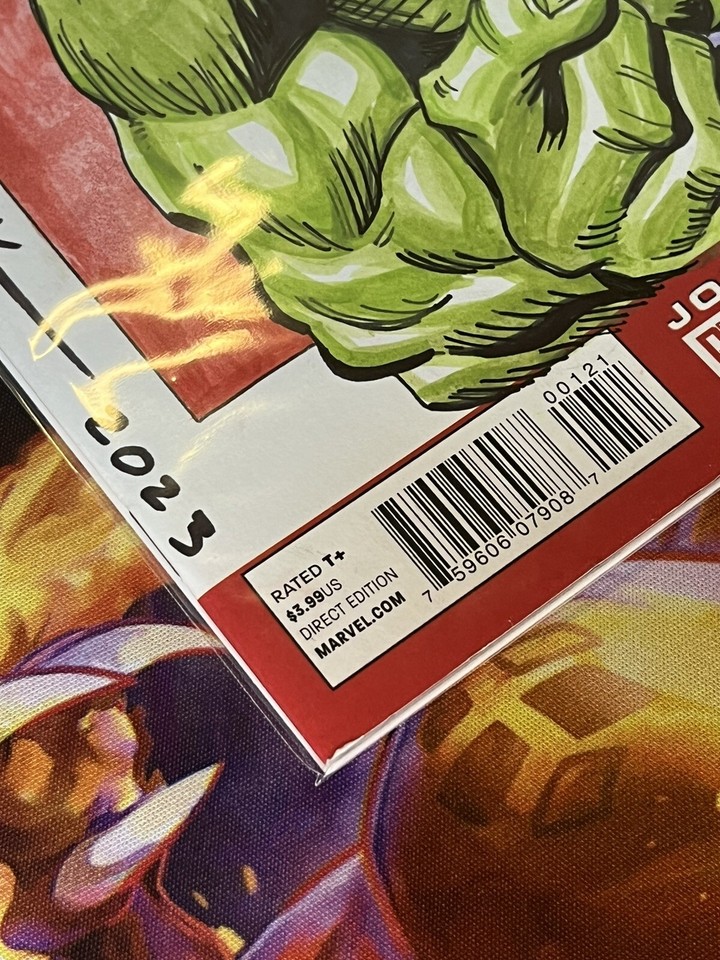 Indestructible Hulk #1 Jason Keith Original Art Sketch Cover | eBay