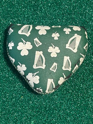 IRELAND SHAMROCK HARP MALLET PUTTER HEADCOVER - Green Irish Head Cover ...
