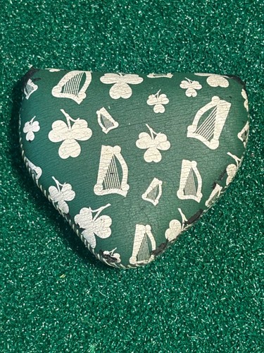 IRELAND SHAMROCK HARP MALLET PUTTER HEADCOVER - Green Irish Head Cover ...