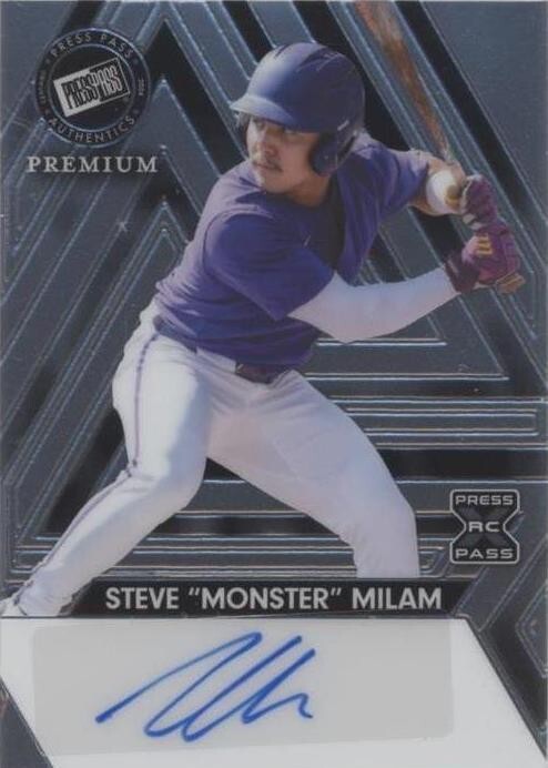 2024 Leaf Press Pass Premium - Autographs Steve “Monster” Milam #BA-SM1 ...