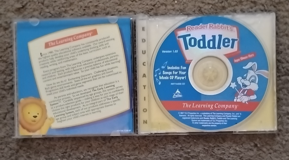Reader Rabbit and Learning Center (Toddler) PC Game | eBay