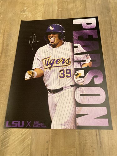 JOSH PEARSON SIGNED LSU BASEBALL POSTER. LIMITED EDITION ATHLETIC ...