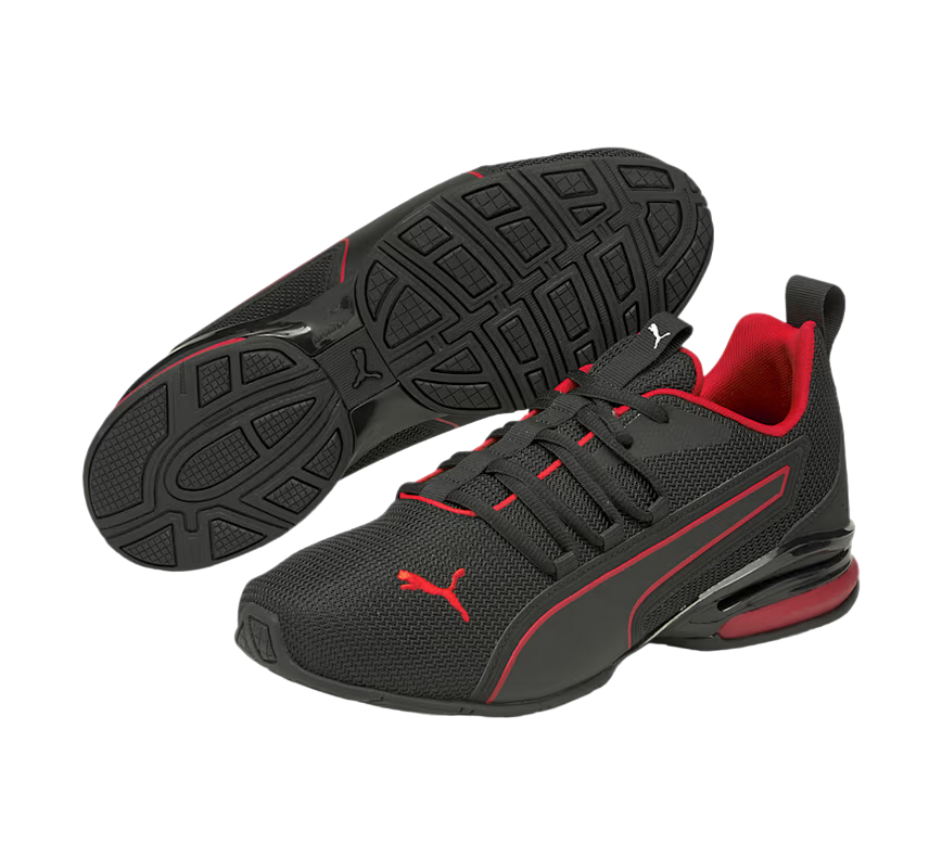 PUMA MENS BLACK RED RUNNING SHOE AXELION NXT 195656 01 | eBay
