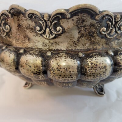 LOUIS WERNER SILVER HANDMADE LARGE CENTERPIECE BOWL 1880'S | eBay