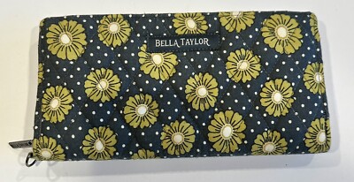 Bella Taylor Daisy RFID Slim Cash Budgeting Wallet Organizer Multi Card ...