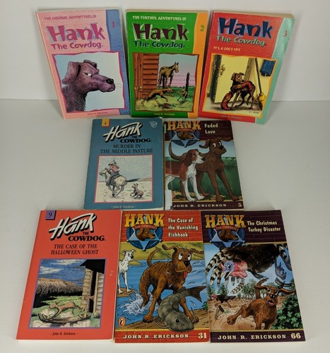 Hank the Cowdog #1-5 9 31 66~John R. Erickson~Lot 8 PB~Adventures | eBay