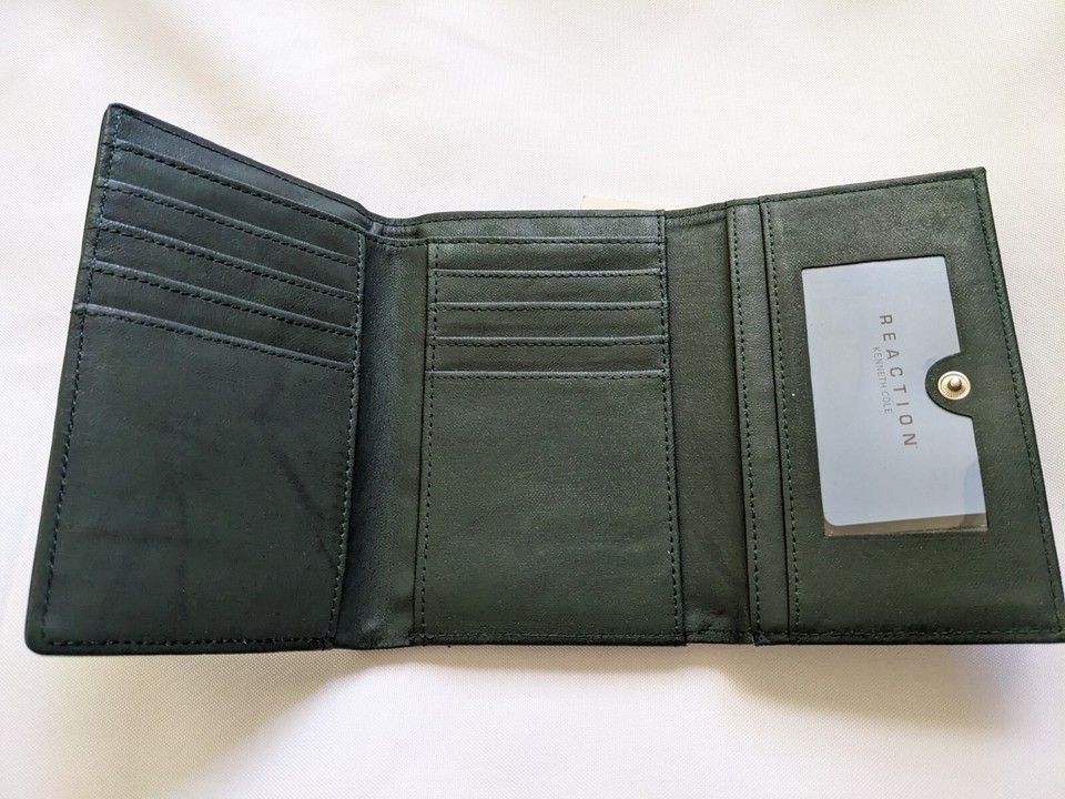 Kenneth Cole Reaction Genuine Leather Trifold Wallet New Marble Pattern ...
