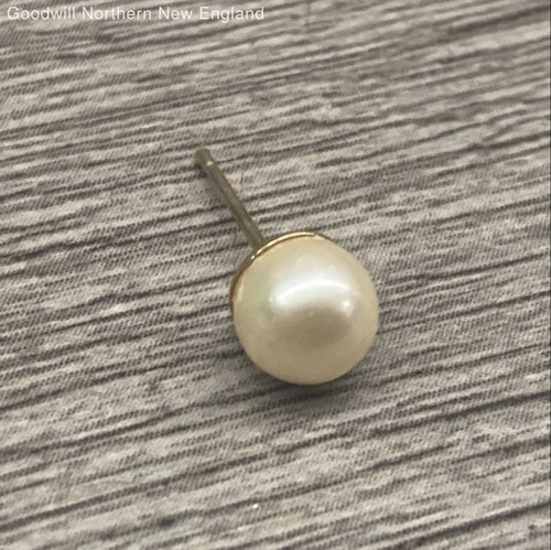 Unmarked Tests 14K Yellow Gold Post 5/16" Bead 5.5mm Single Earring 0 ...