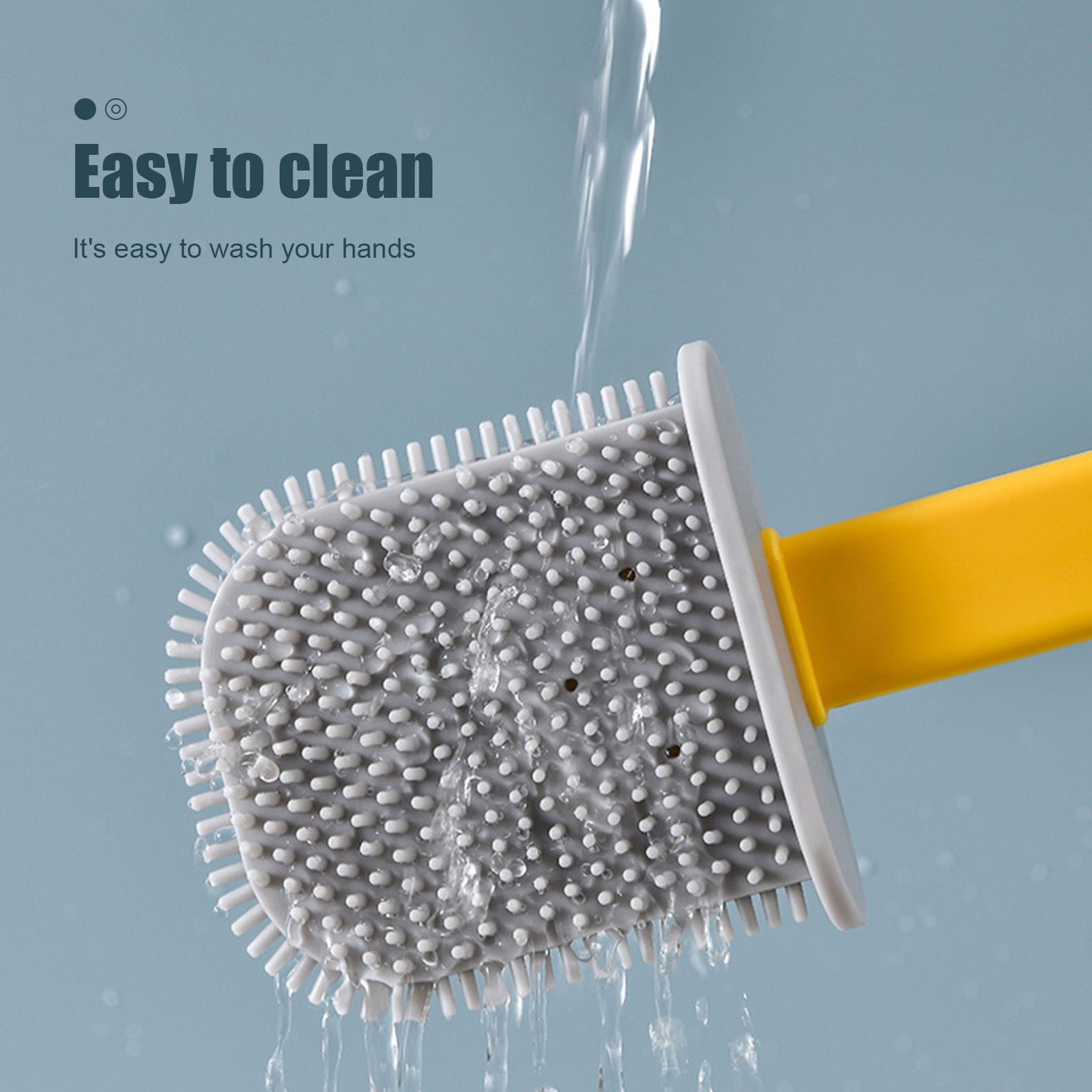 1 Set Cleaner Brush Easy Clean Comfortable Long Handle Wall-mounted ...