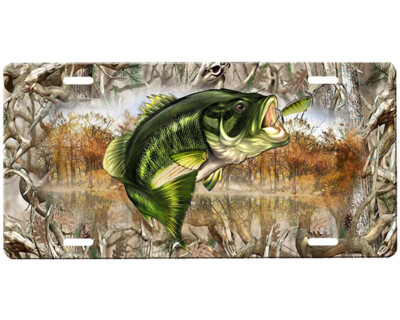 Bass Fishing license plate | eBay