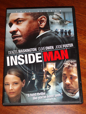 Inside Man (Dvd, 2006) Like New Full Screen Version Featuring Denzel ...