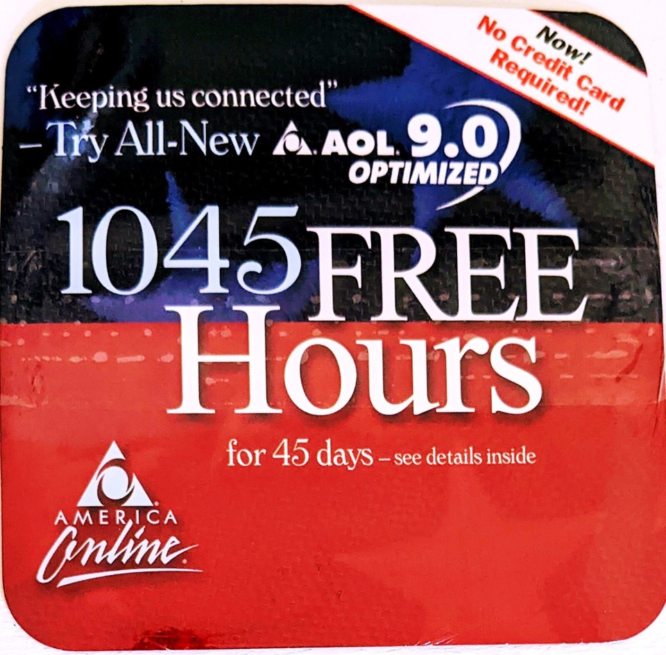 "Patriotic" America Online Collectible / Install Disc, Vintage AOL CD ...