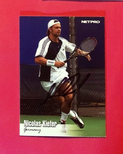 NICOLAS KIEFER 2003 NetPro SIGNED / AUTOGRAPH Tennis Card #47 | eBay