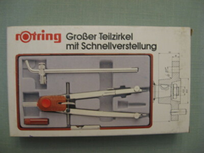 VIntage Rotring RP 531 127 Master Bow Compass With Rapid Adjustment ...