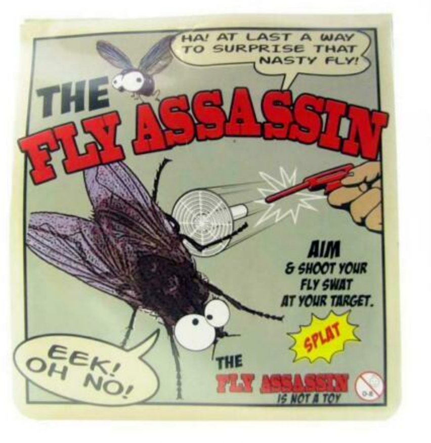 Fly Assassin Gun Fly Swatter Gun Aim & Fire At Insects Mosquitos Ants ...