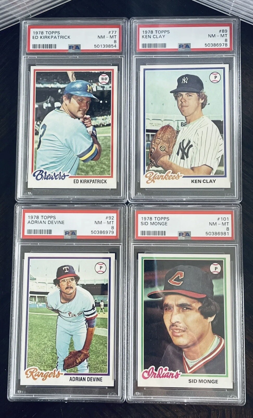 Adrian Devine 1978 Topps Baseball Card #92 PSA 8 NM-MINT Centered New ...