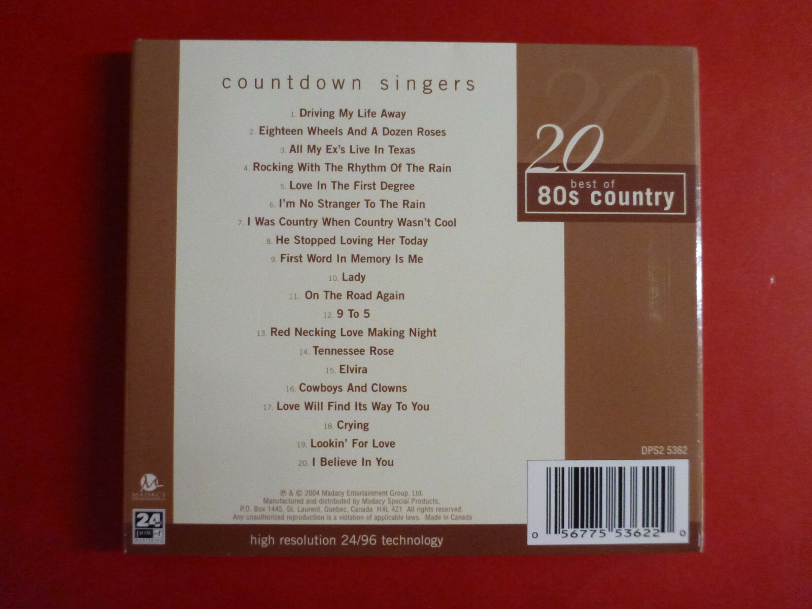 20 BEST OF 80s COUNTRY The Countdown Singers CD 56775536220 | eBay