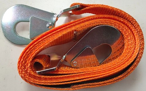 4x4 Recovery Towing Strap With SnapHooks 5T Orange 1m To 30m Off Road ...