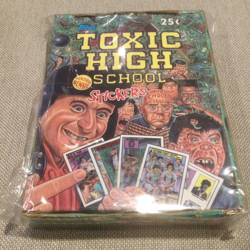 1991 Topps Toxic High School; Box of 48 Packs; 5 Cards/Stickers per ...