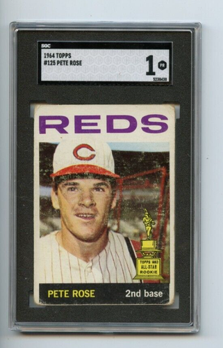1964 Topps Pete Rose Cincinnati Reds #125 🚀😳💥 SGC Graded 1 | eBay