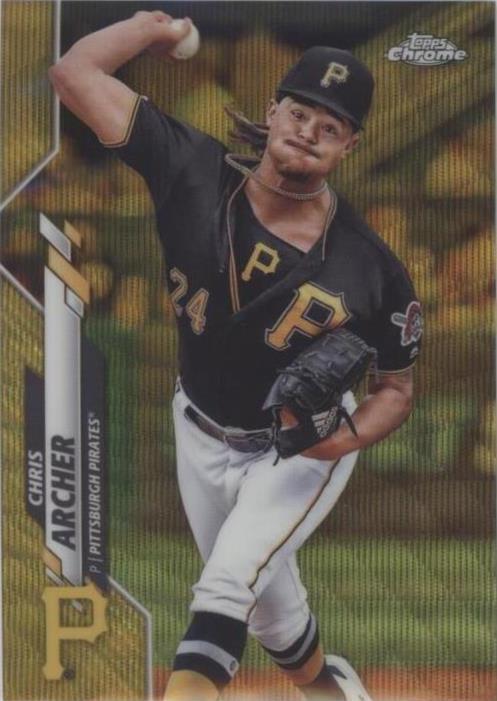 2020 Topps Chrome - Chris Archer #54 Gold Wave Refractor /50 for sale ...