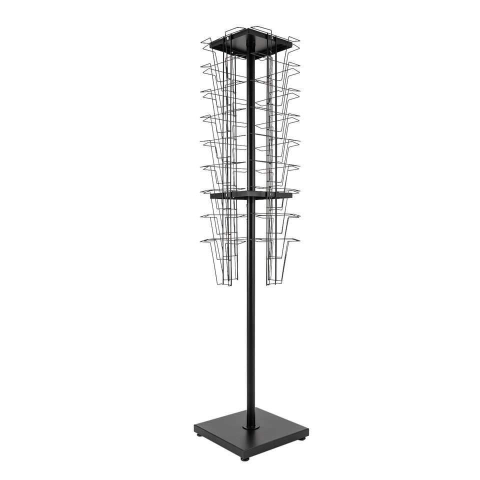 Rotated 360 Degrees Magazine News Rack Office Display Rack Organizer ...
