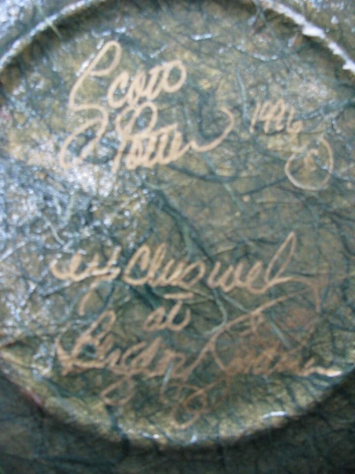 4 New Scott Potter 12" Chargers/Plates Ornamental Designs Decoupage ...
