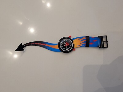 VTG 1995 Pop Swatch Watch BOO Hot Stuff PMB103 Halloween Special HOT ...