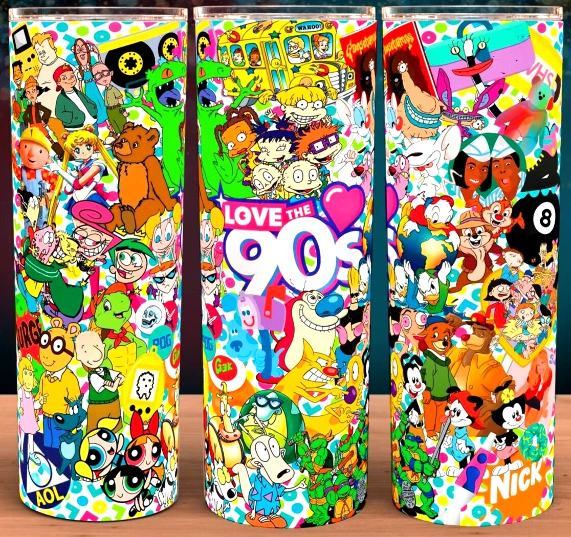 90s Cartoons Collage