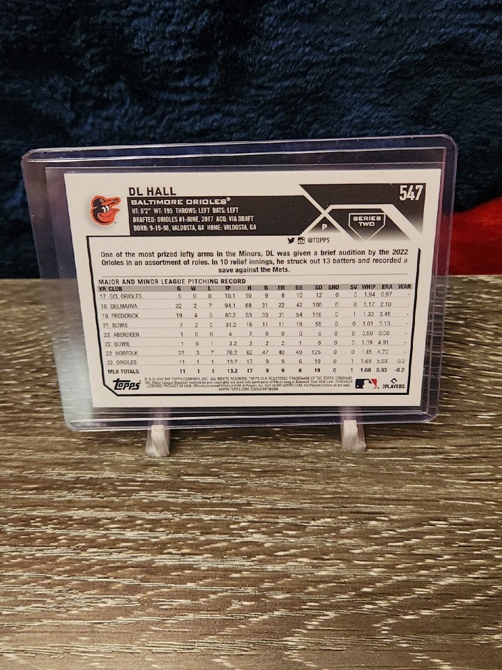 DL Hall 2023 Topps Series Two Royal Blue Parallel | eBay