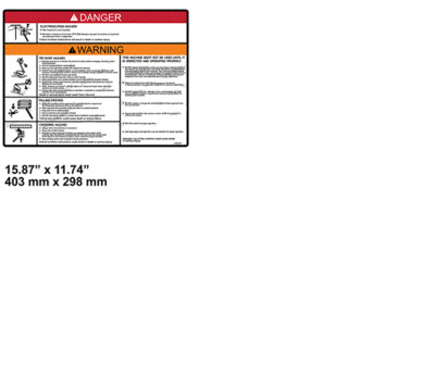 for JLG WARNING/DANGER PLAT DECAL 1703797 | eBay