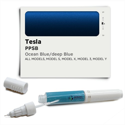 PPSB Blue Touch Up Paint for Tesla MODEL S 3 X Y B 101E OCEAN BLUE/DEEP ...